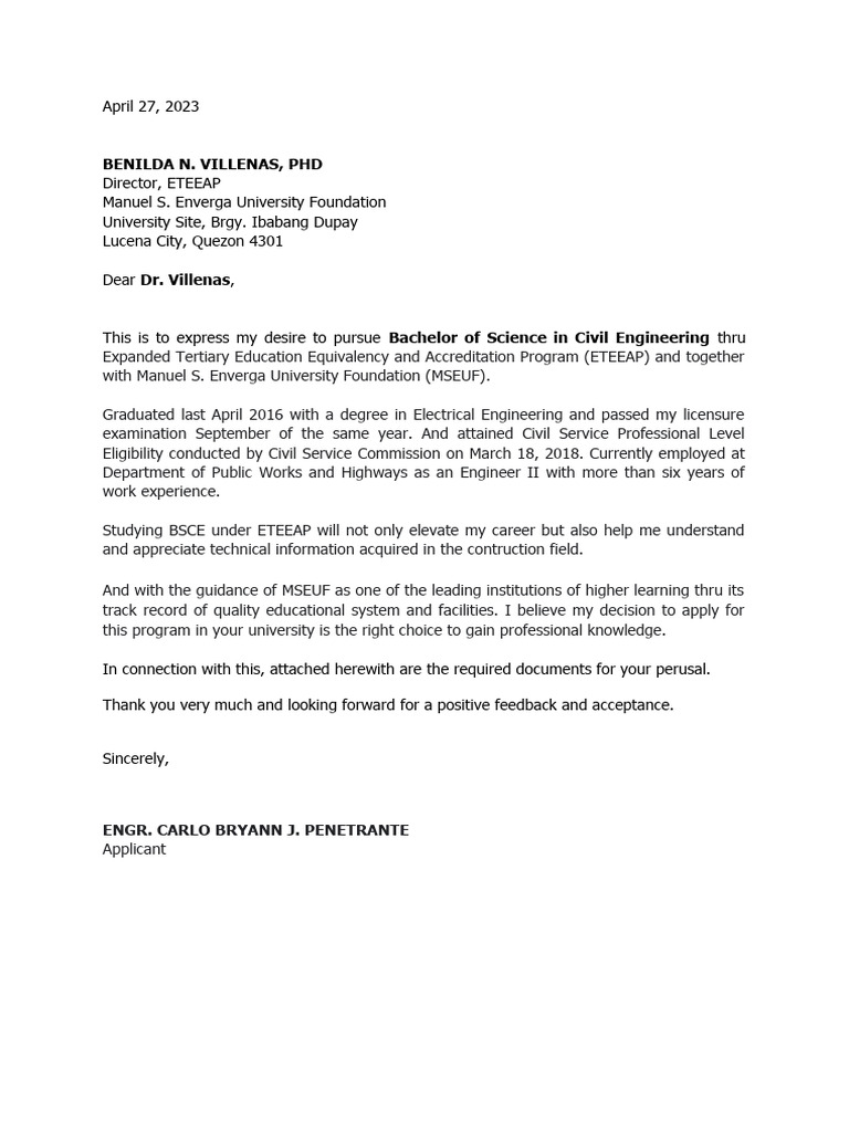 Letter of Introduction Eteeap | PDF