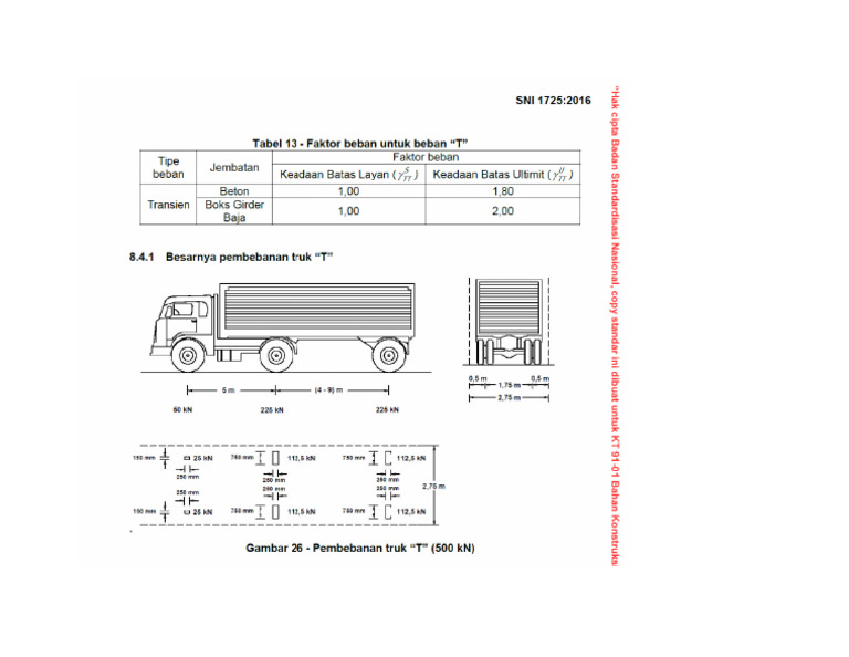 Beban Truk | PDF