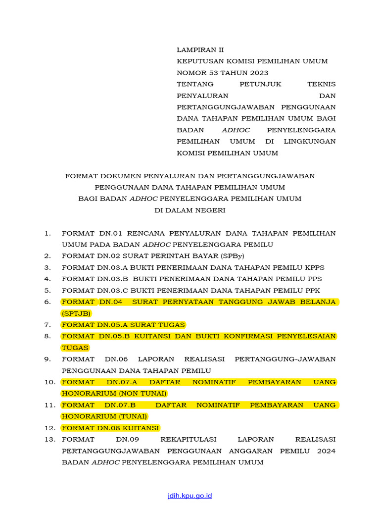 SPJ KPPS 2024 + Format-8-15 | PDF