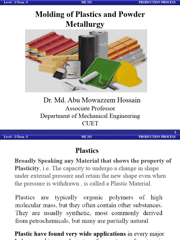 Plastics &powder Metallurgy | PDF