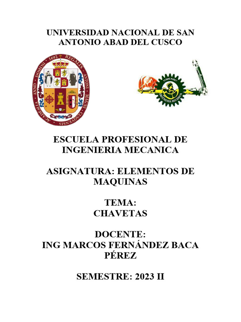 CHAVETAS | PDF | Tornillo | Eje
