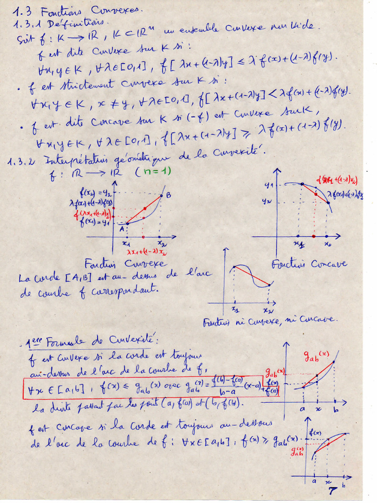 Ch.1Part.2 Fonc - Convex | PDF