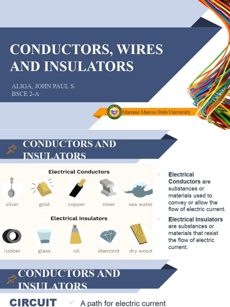 Utiities Report. Conductors. Wires. And. Insulators | PDF | Insulator ...