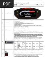mls061 Motorcycle Universal LCD TFT Digital Speedometer 14000rpm 6 Gear ...