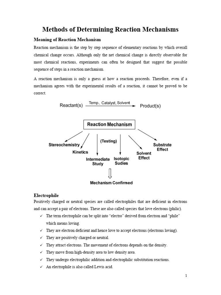 Introduction To Reaction Mechanisms-Meta | PDF | Reaction Rate ...