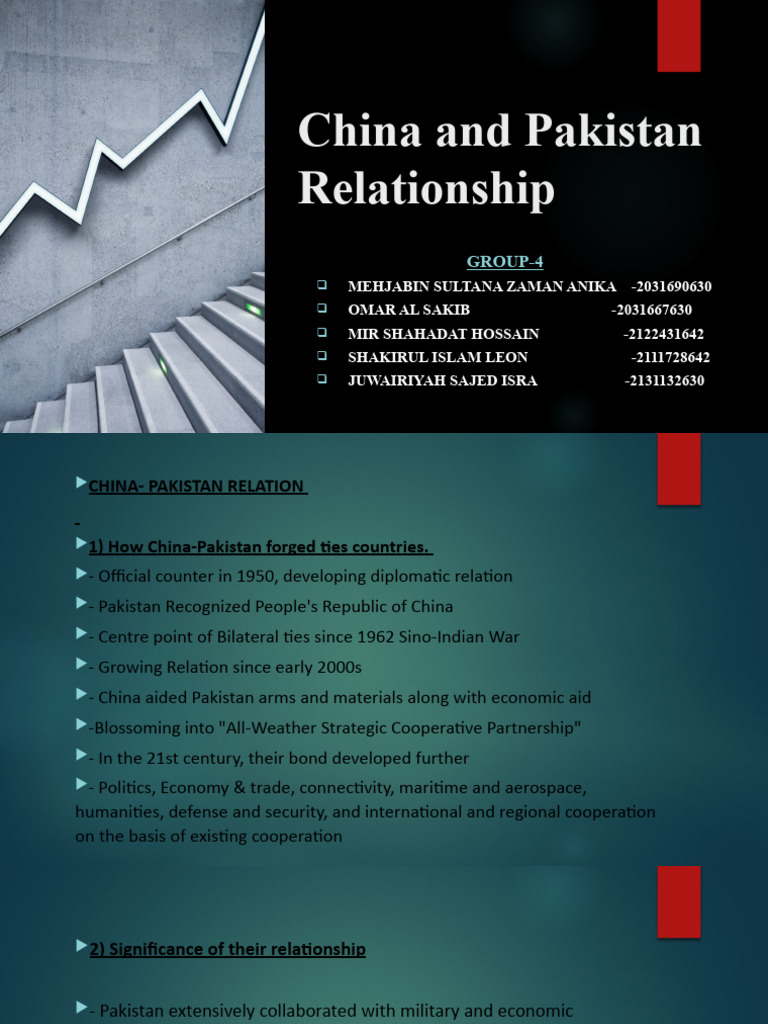 Presentation China and Pakistan Relationship | PDF | Pakistan | China