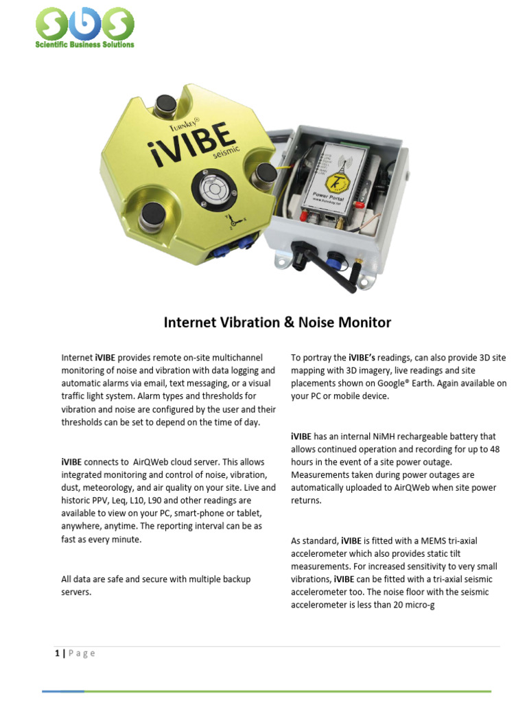 SBSiVIBEseismic_MK | PDF | Accelerometer | Frequency