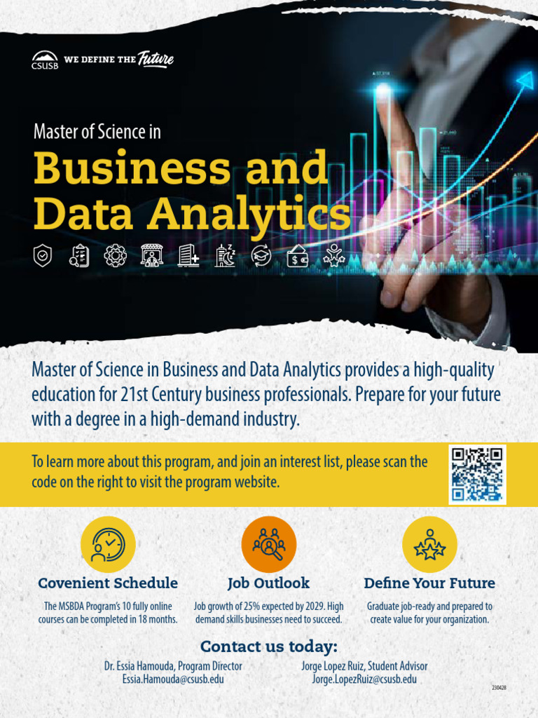 MS_Business_Data_Analytics_Flyer | PDF | Analytics | Business