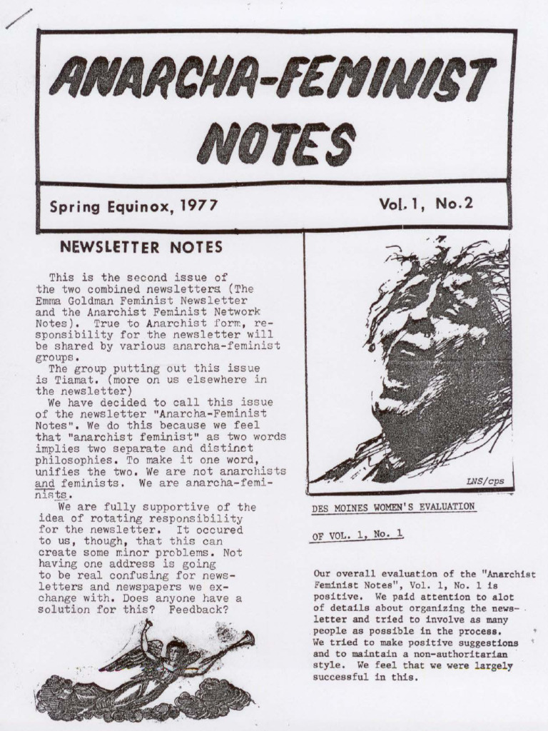 Anarcha-Feminist Notes Vol. 1 No 2 | PDF