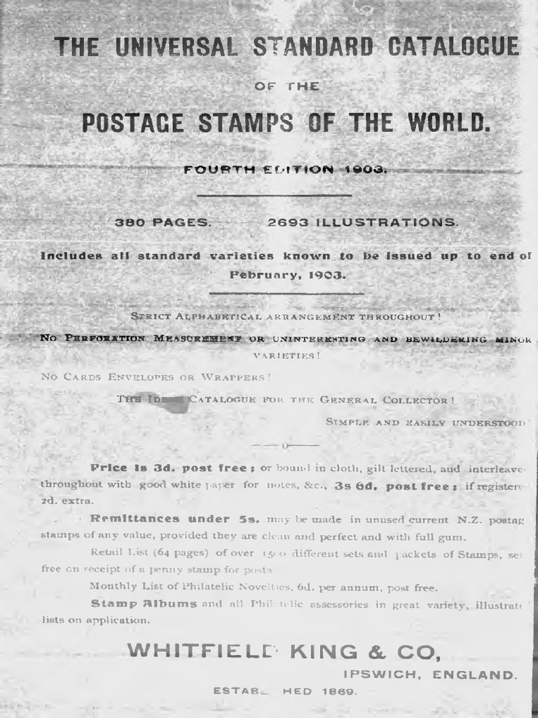Universal Catalogue of Postage Stamps | PDF | Postage Stamp | Philately