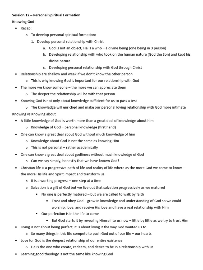 Knowing God | PDF