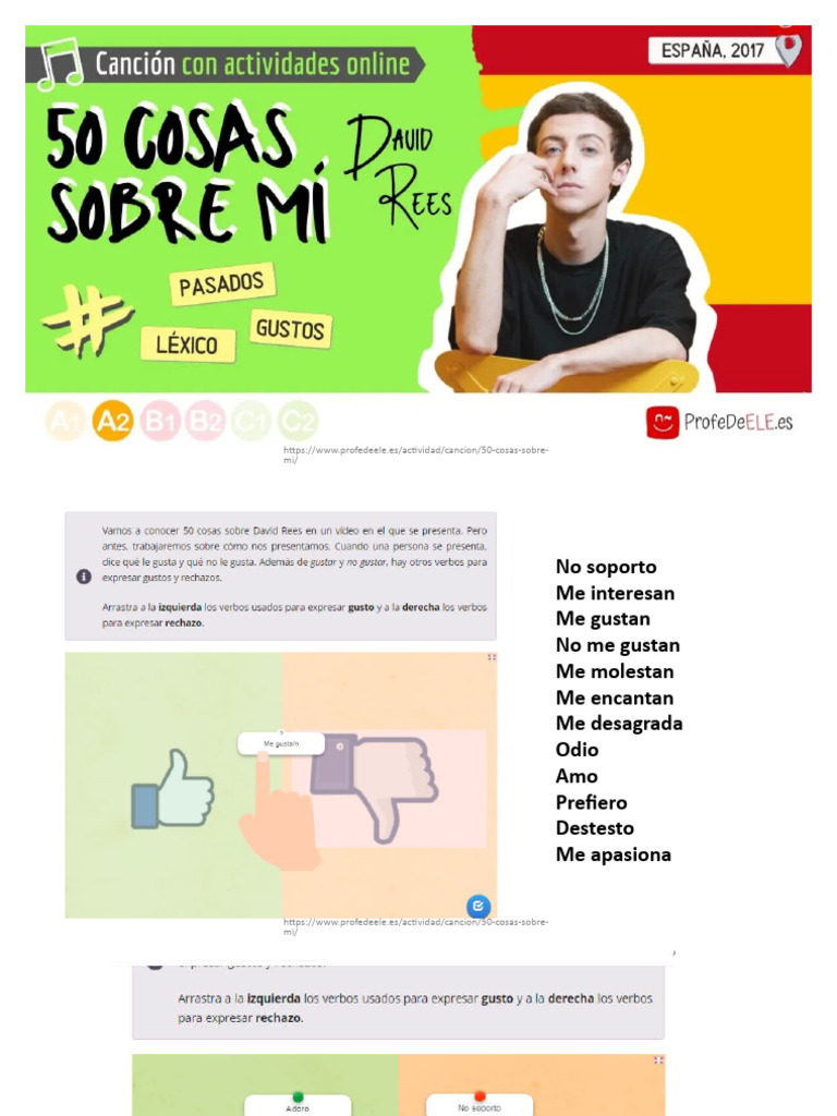 50 Cosas Sobre Mí | PDF