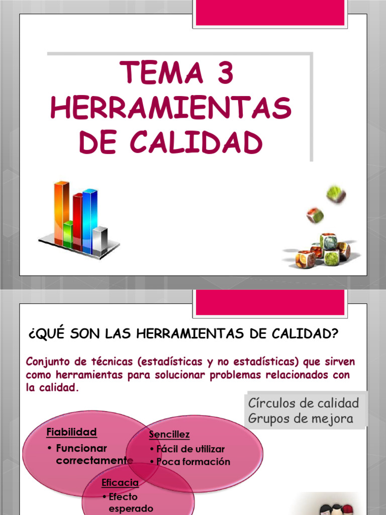Tema 3-Herramientas de Calidad | PDF