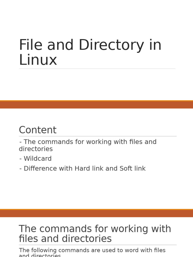 05 File and Directory in Linux | PDF