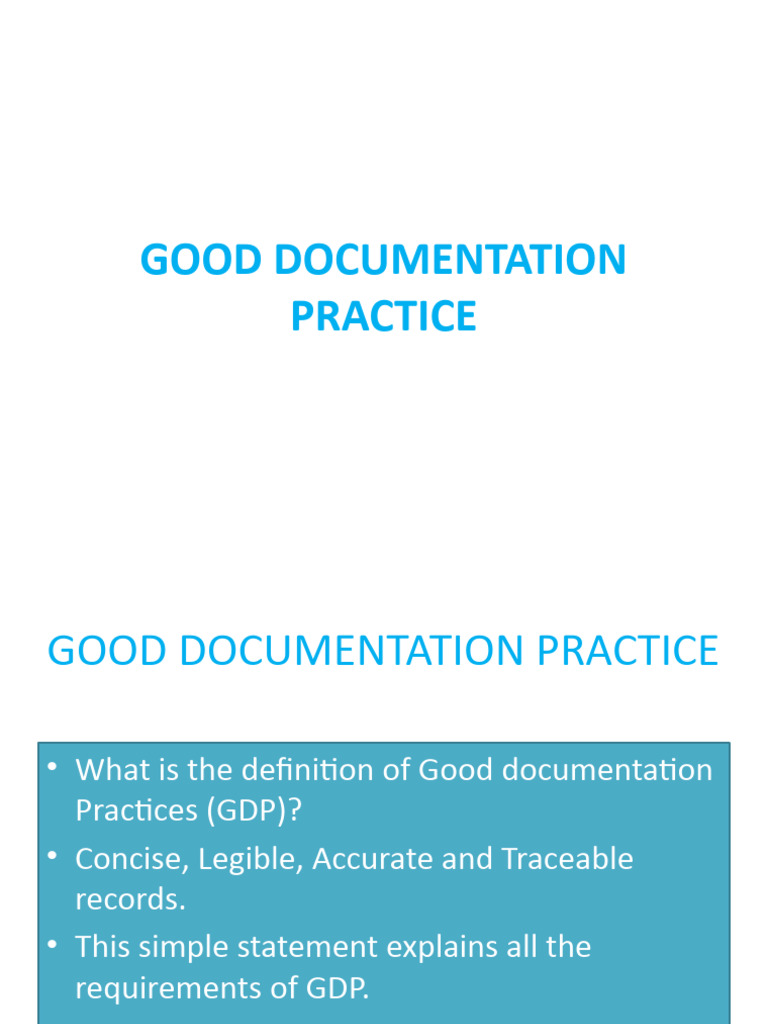 Good Documentation Practice 20-06-2014 | PDF | Signature