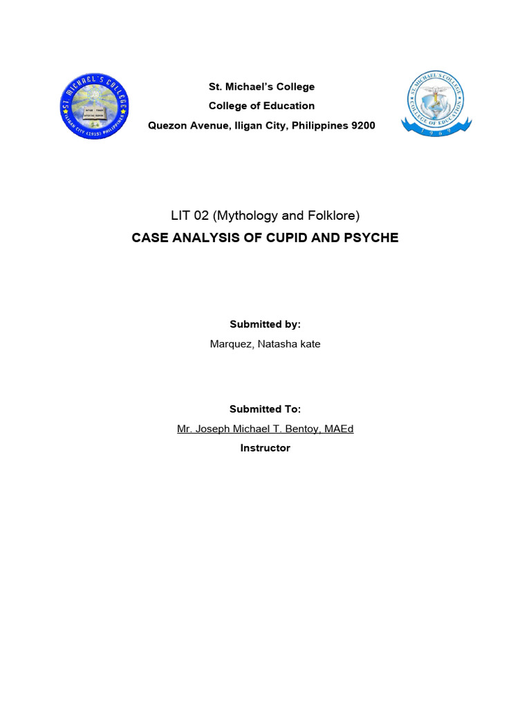 Cupid and Psyche: A Case Analysis | PDF | Narrative | Psychology