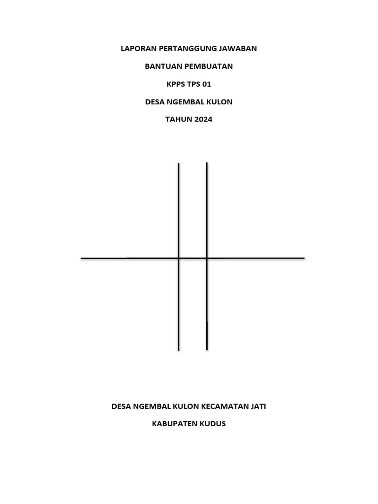 COVER LAPORAN PEMBUATAN TPS | PDF