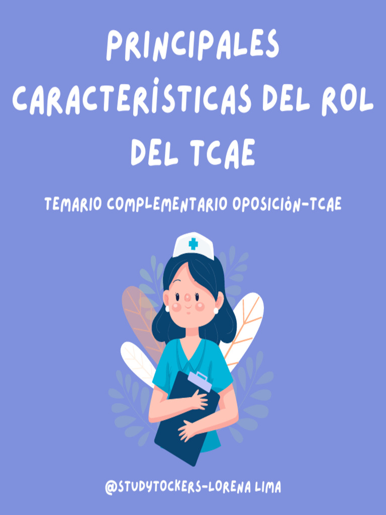Características Del Rol Del Tcae | PDF | Enfermería | Calidad (comercial)