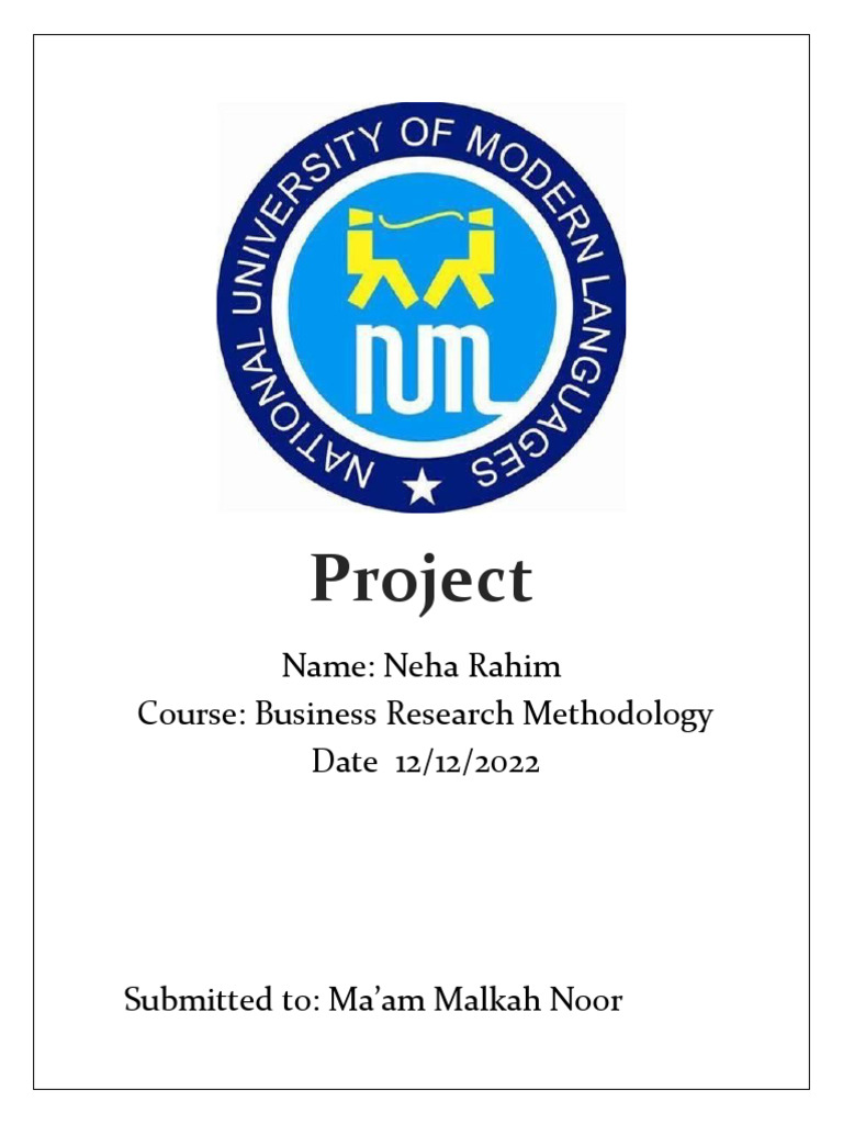 brm project ...... | PDF | Entrepreneurship | Employment