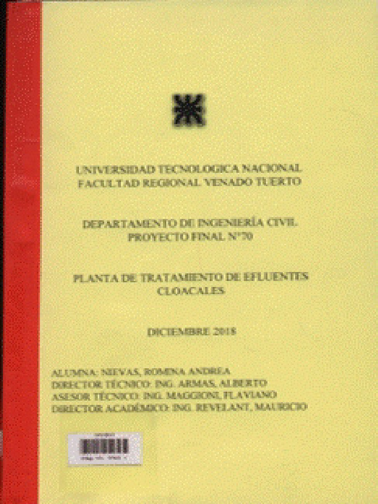 Utn FRVT PFC Ic070 | PDF | Aguas residuales | Química