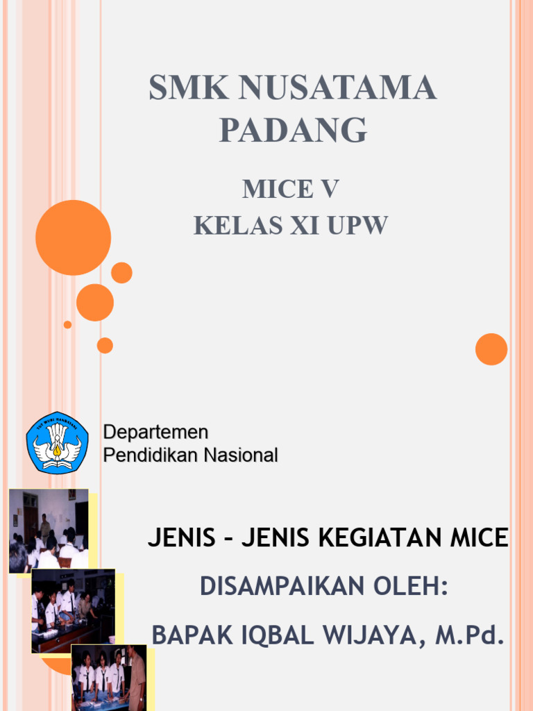 KD 3. 4.3 Mice KL Xi Upw CH 5 Jenis - Jenis Kegiatan Mice | PDF