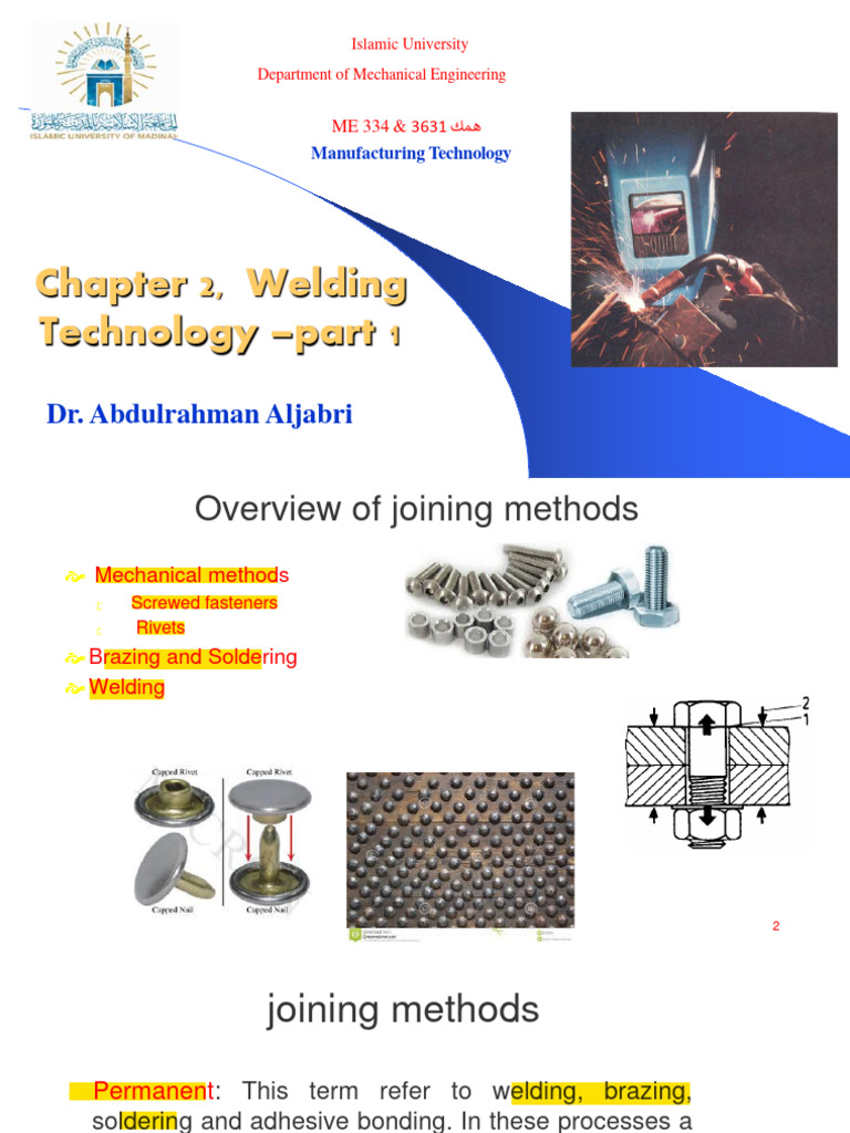 Chapter 2 Welding Technology - Part 1 | PDF | Welding | Construction