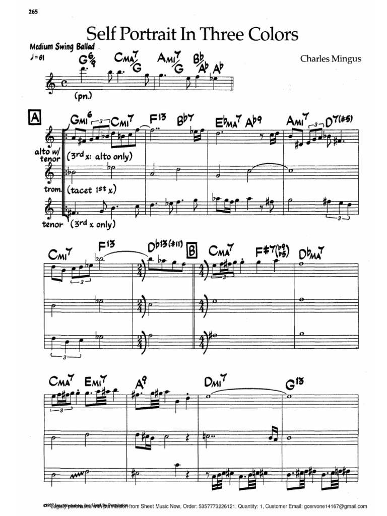 Self Portrait in Three Colors | PDF