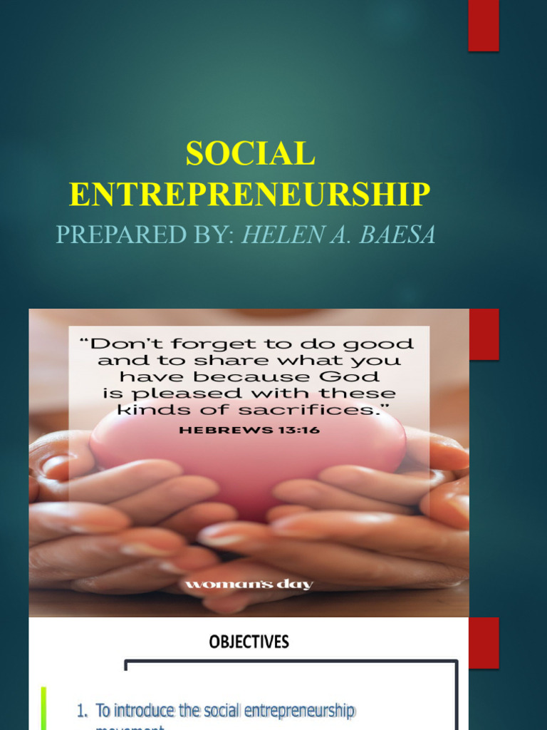Lesson 1 Social Entrepreneurship Part 1 | PDF | Business