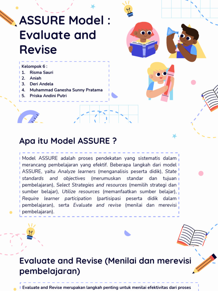 Evaluasi dan Revisi Model ASSURE | PDF | Karier & Perkembangan | Bisnis