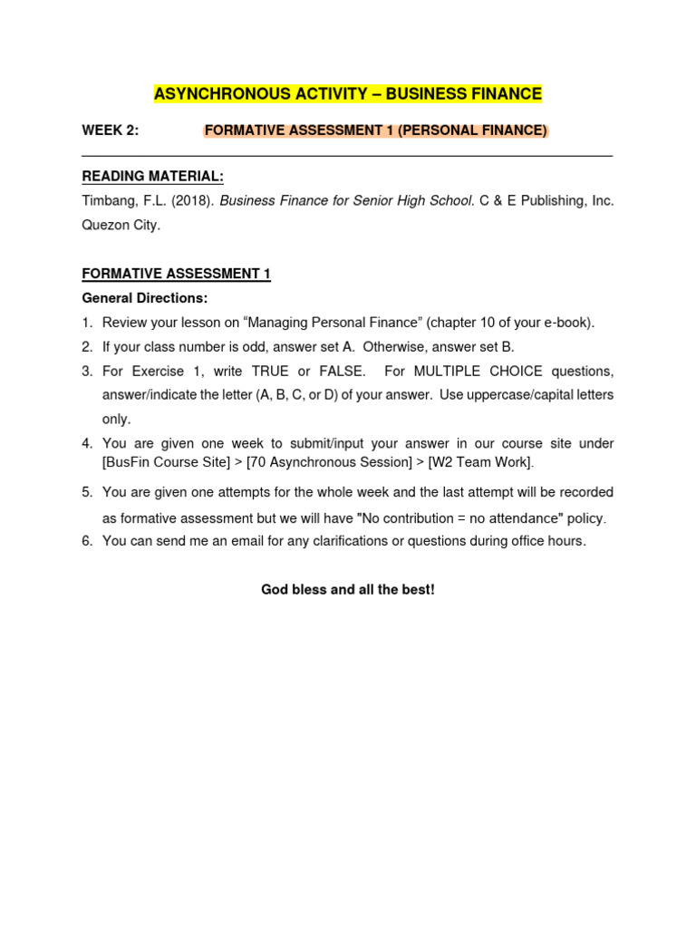 W2 - Asynchronous Activity | PDF | Insurance | Life Insurance