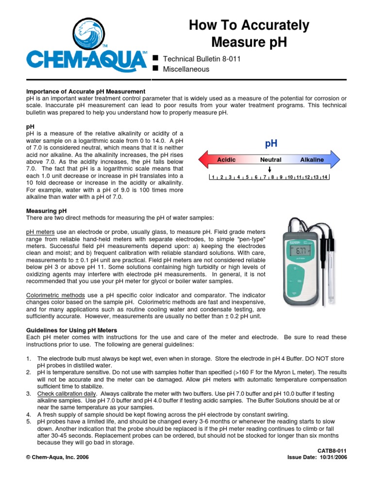 How To Accurately Measure PH | PDF | Ph | Physical Sciences