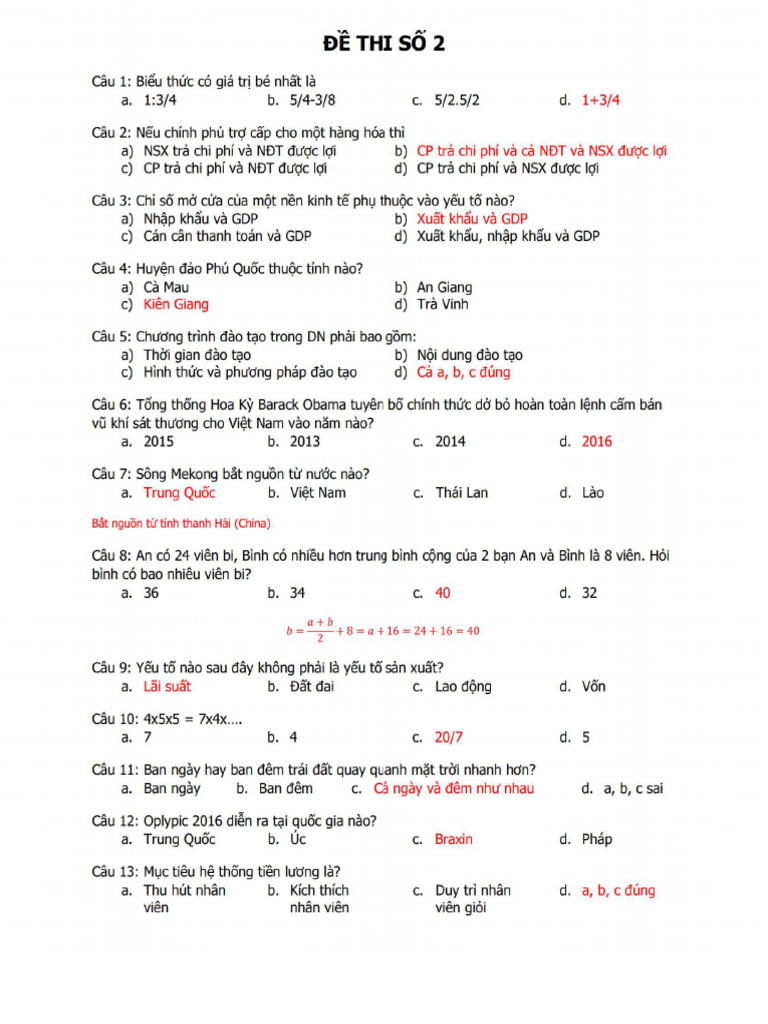 20 Cau de Luyen Thi Gmat de 2 - Ueh Mau 2024 | PDF