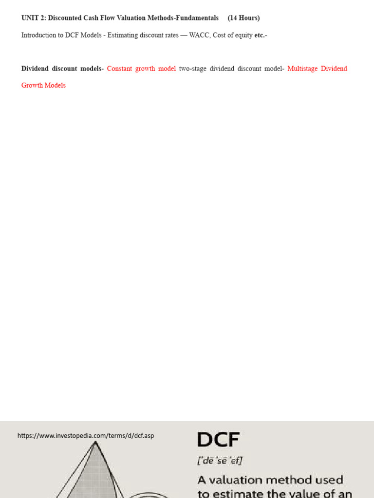 Cv. Chapter 2 | PDF | Cost Of Capital | Discounted Cash Flow