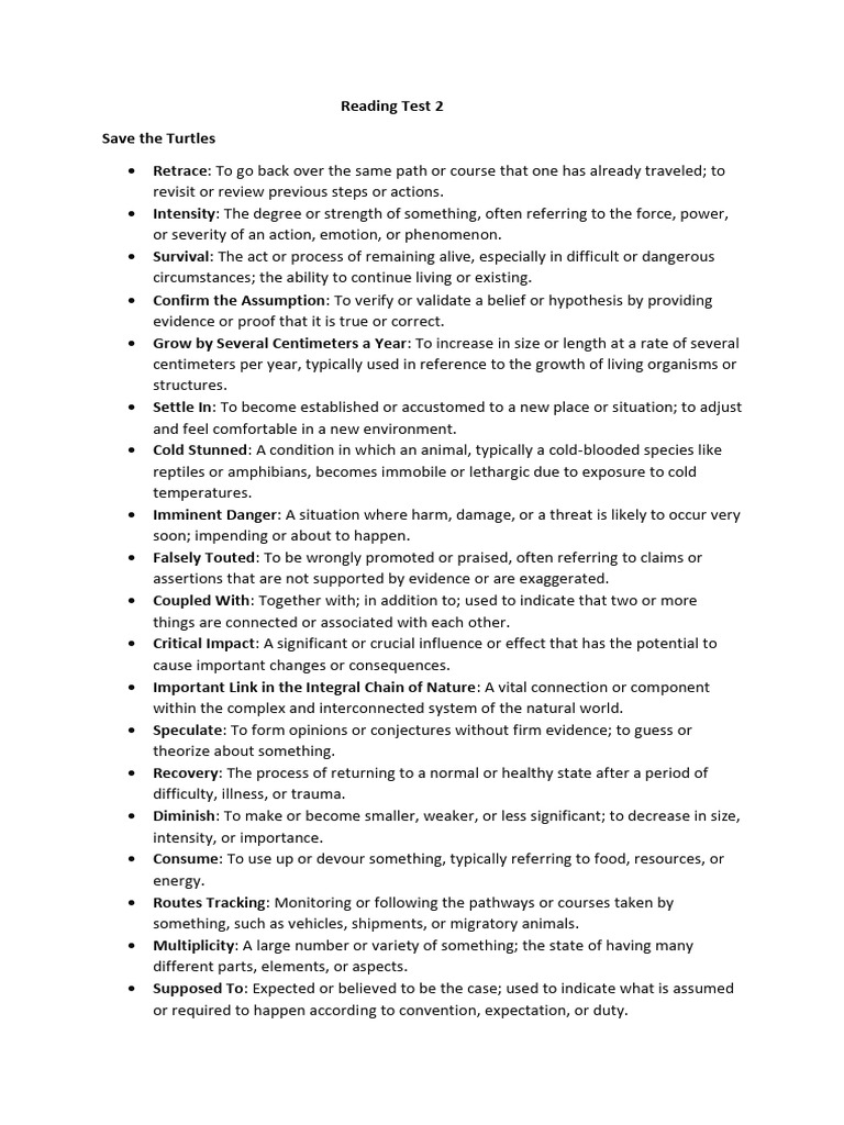 Reading Test 2 | PDF