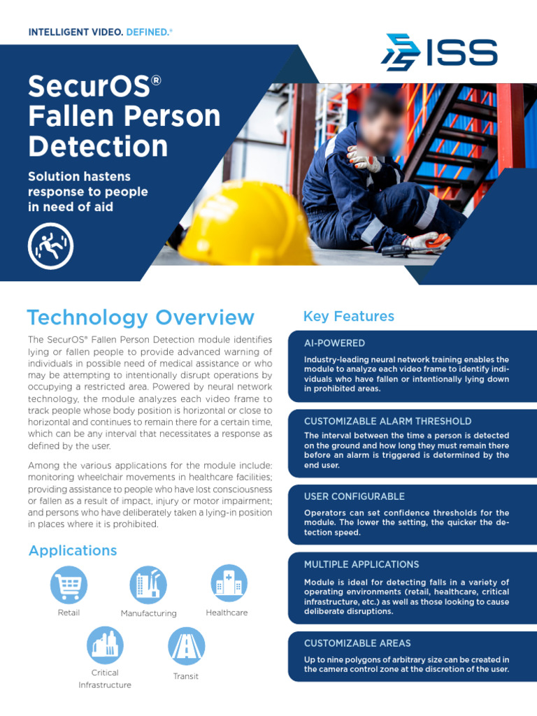 Securos Fallen Person Detection Datasheet V 1 0 En Pdf Artificial Intelligence