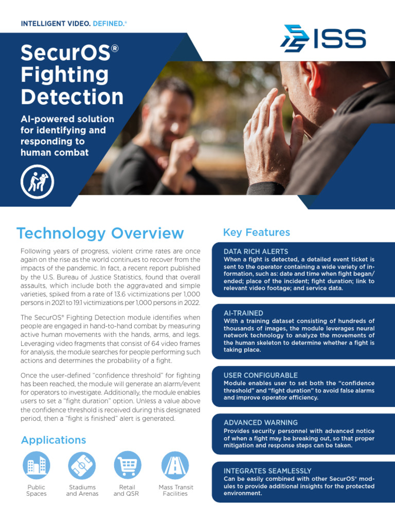 SecurOS Fighting Detection Datasheet v.1.0 EN | PDF | Intel | Victimisation