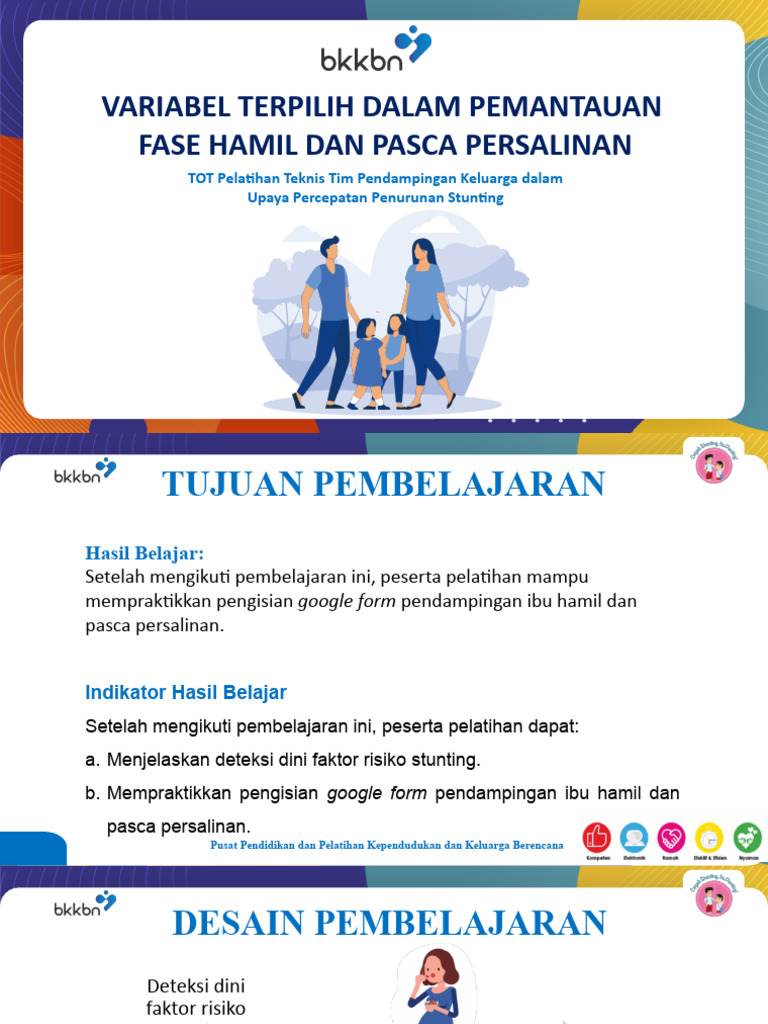 Materi Variabel Terpilih Dalam Pemantauan Fase Hamil Dan Pasca ...