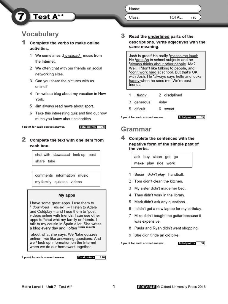 Metro Level 1 7A two stars | PDF