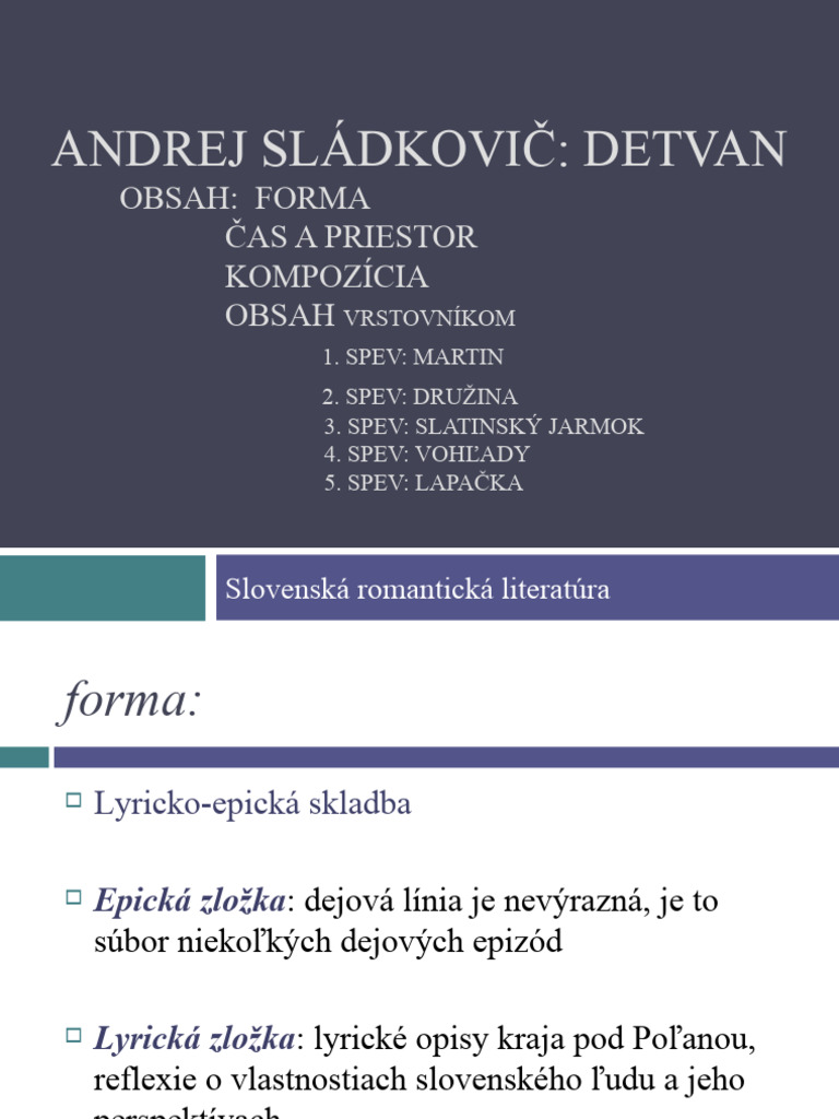 A.-Sládkovič - Detvan 2 | PDF