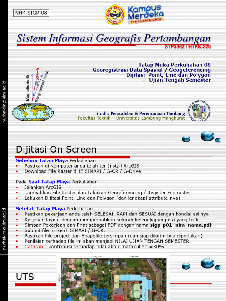 Panduan UTS SIGP dan Georeferencing | PDF