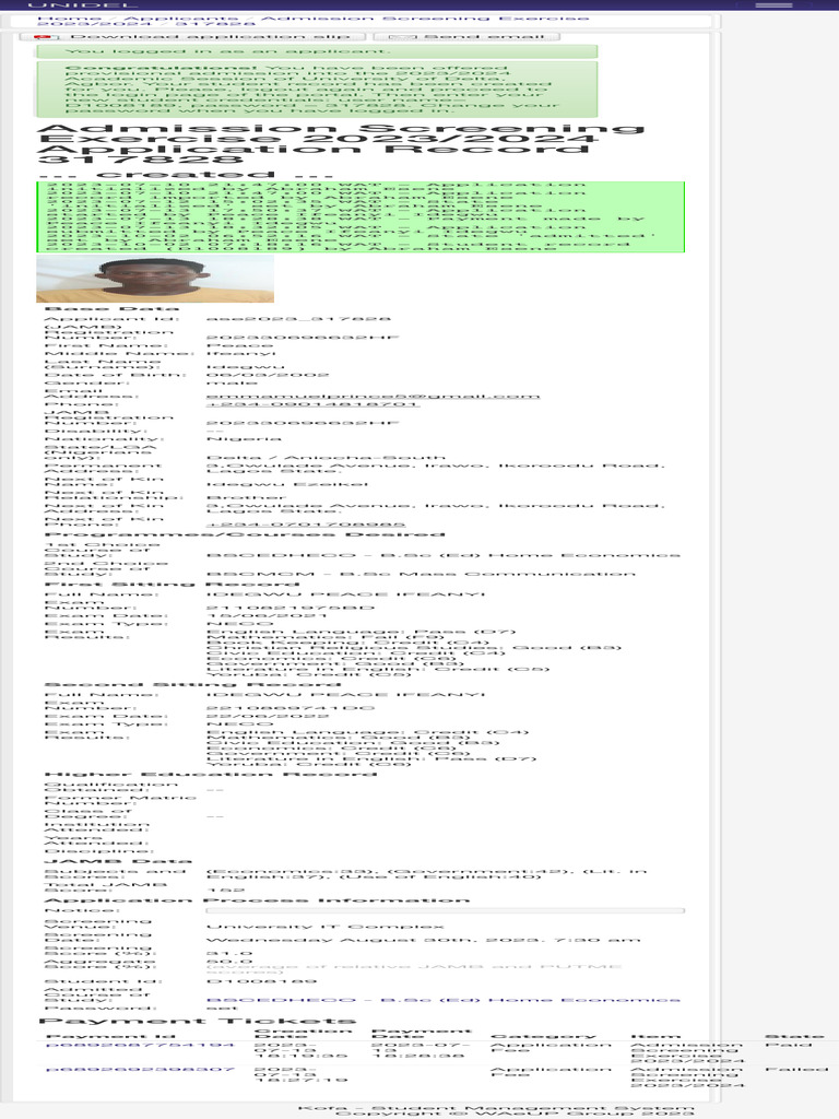 TikTok WAeUP - Kofa - Student Management System | PDF | Login