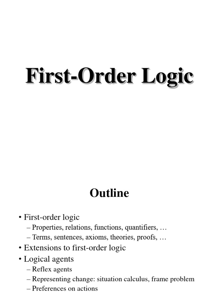 Theory - First Order Logic | PDF | First Order Logic | Mathematical Logic