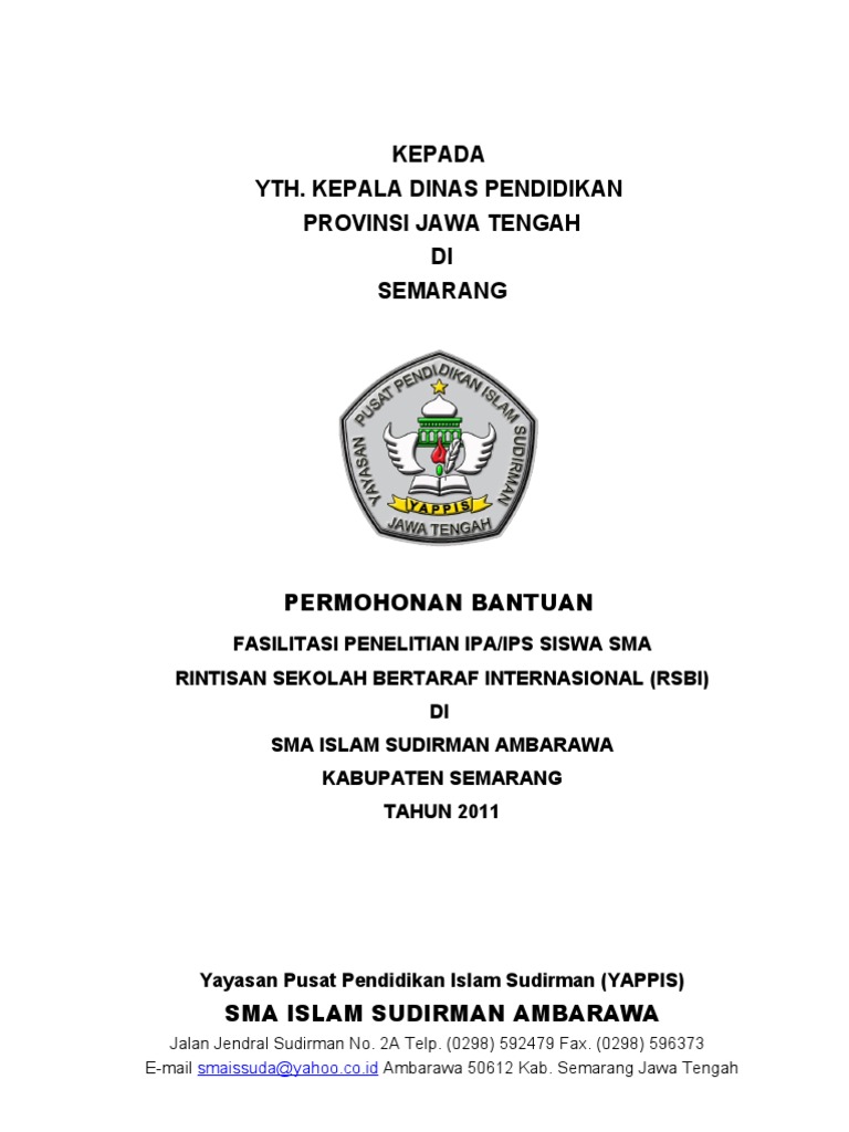 Proposal Penelitian IPA Dan IPS 2010 | PDF