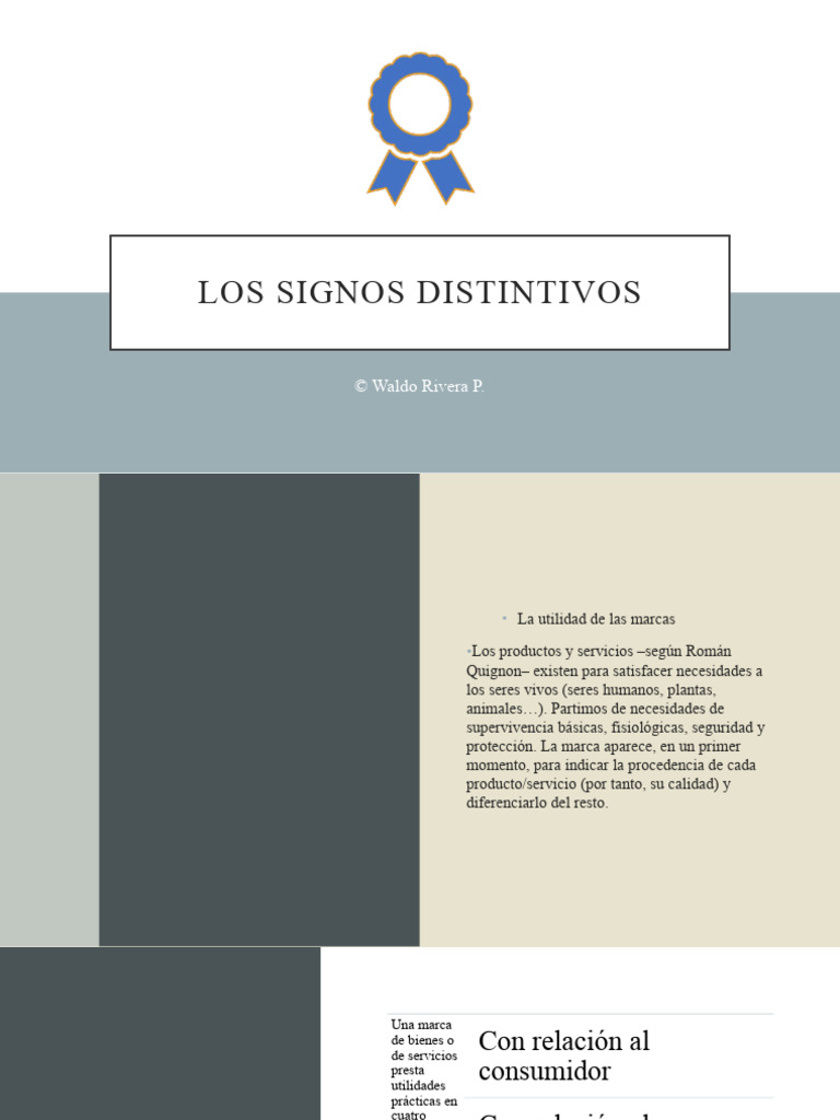 1. Los Signos Distintivos | PDF | Marca