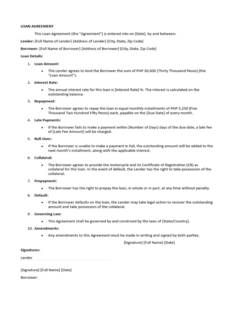 Loan Agreement Apple | PDF