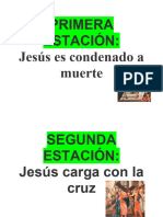 Imágenes del Vía Crucis para Imprimir | PDF | Estaciones de la Cruz | Jesús