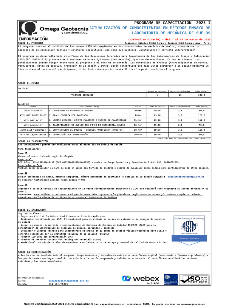 Programa 2023-1 - V0 | PDF | Tecnología