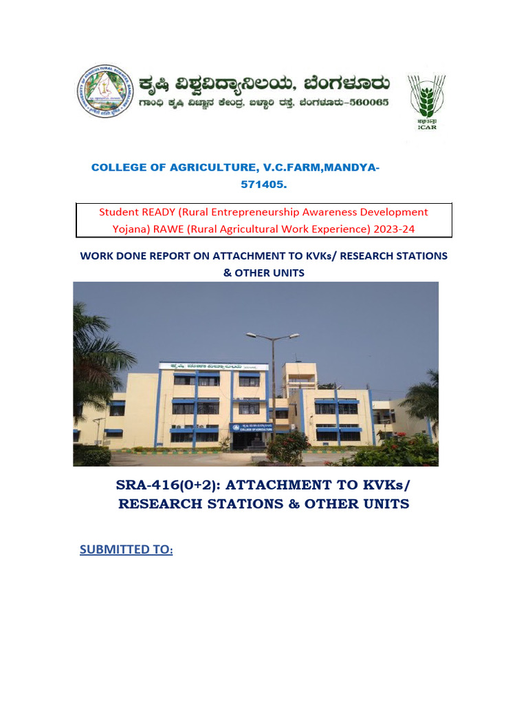 KVK Mandya 2023-24 | PDF