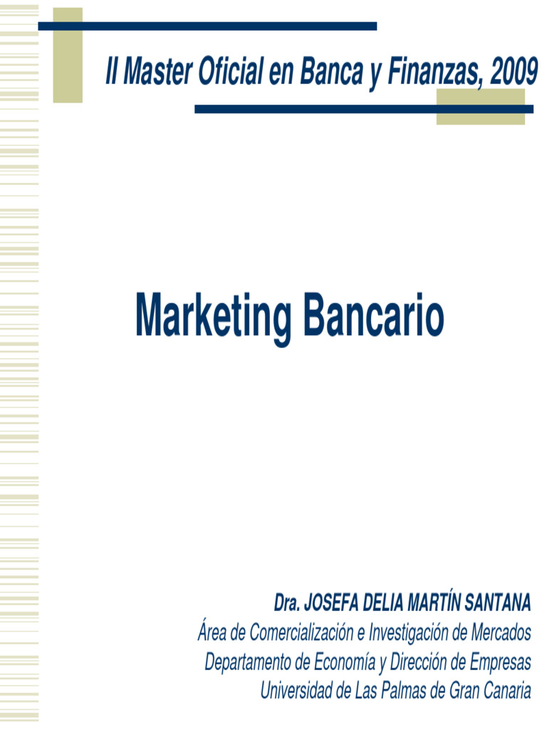Segmentacion Marketing Financiero | PDF | Marketing | Bancos