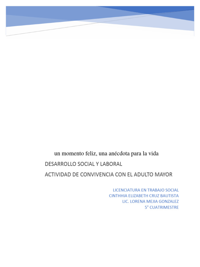 Convivencia Alegre con Adultos Mayores | PDF | Adultos | Vejez